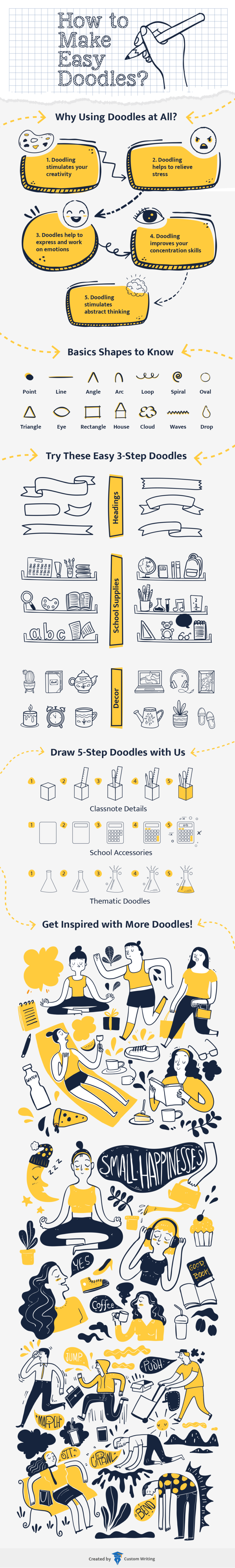 38 Cute And Easy Doodles To Draw - No Drawing Skills Needed - Artful Haven