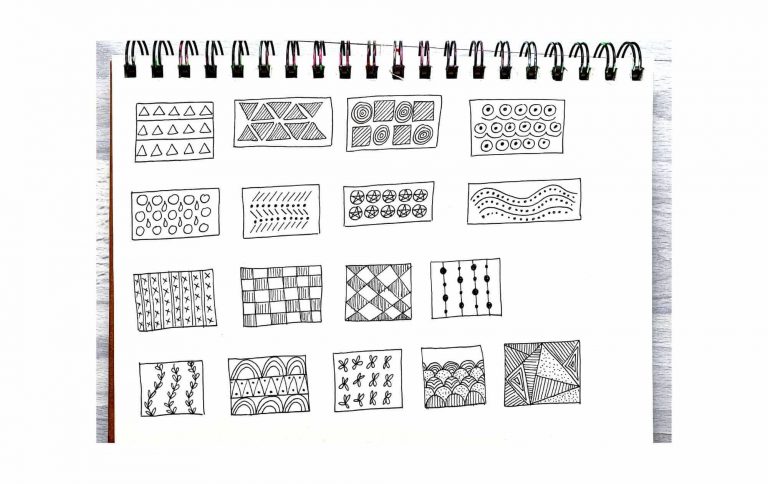How to Draw Easy And Cool Patterns in Your Art Journal - Artful Haven