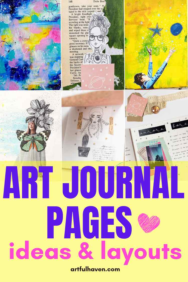 Art Journal Page Layouts and Ideas With Step-by-Step Instructions ...
