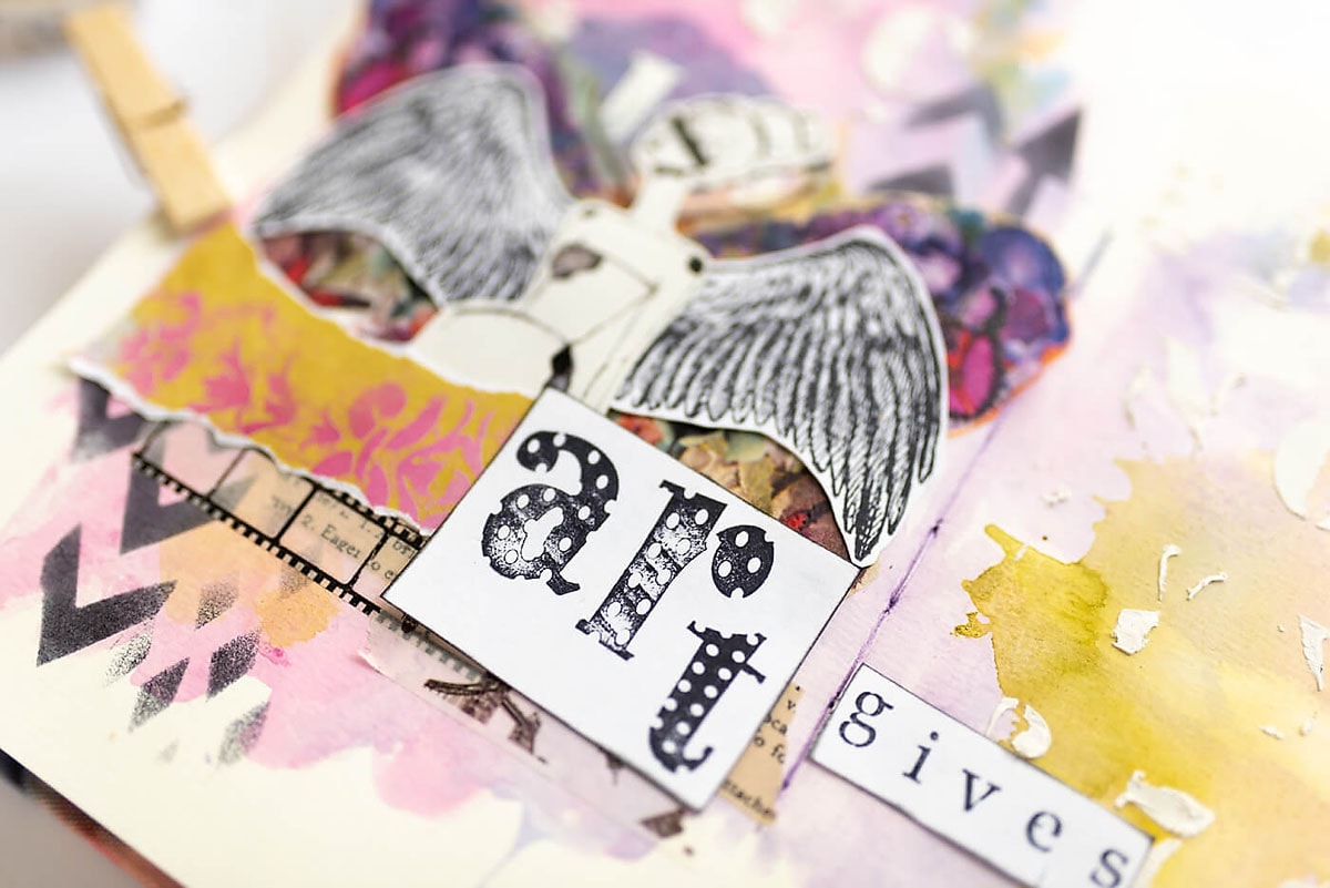 The Simplest Mixed Media Art Journal Tutorial - Step By Step - Artful Haven